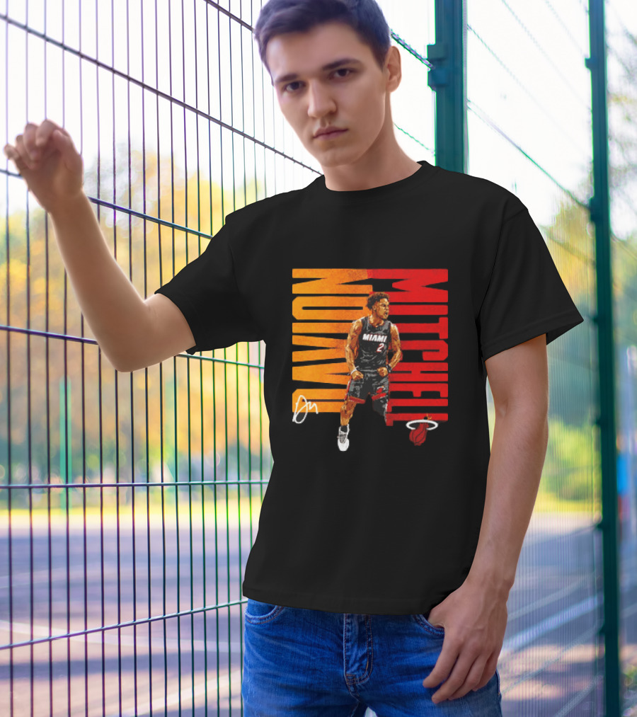 Davion Mitchell Miami Heat Number 2 Basketball Player T-Shirt