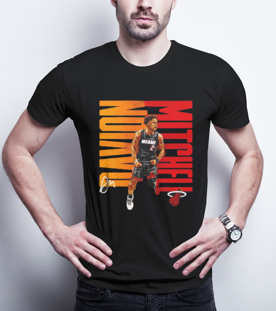 Davion Mitchell Miami Heat Number 2 Basketball Player T-Shirt