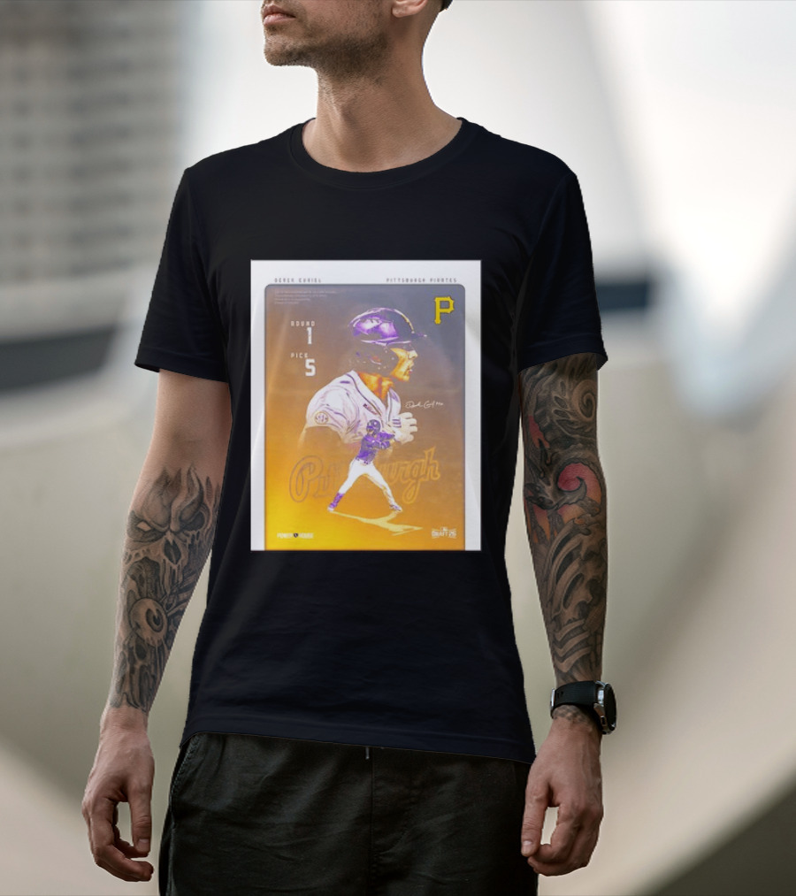 Derek Curiel Pittsburgh Pirates MLB Draft Round 1 Pick 5 Prospect 2026 T-Shirt