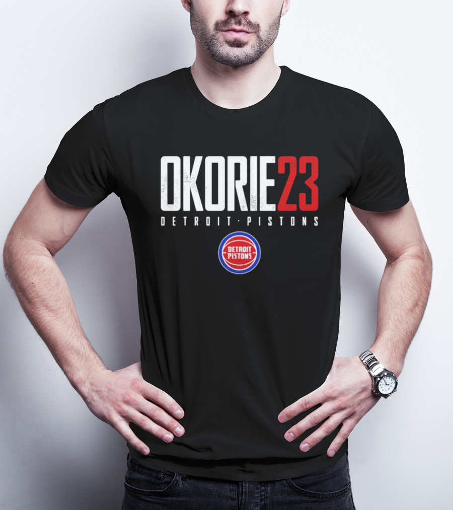 Okorie 23 Detroit Pistons T-Shirt