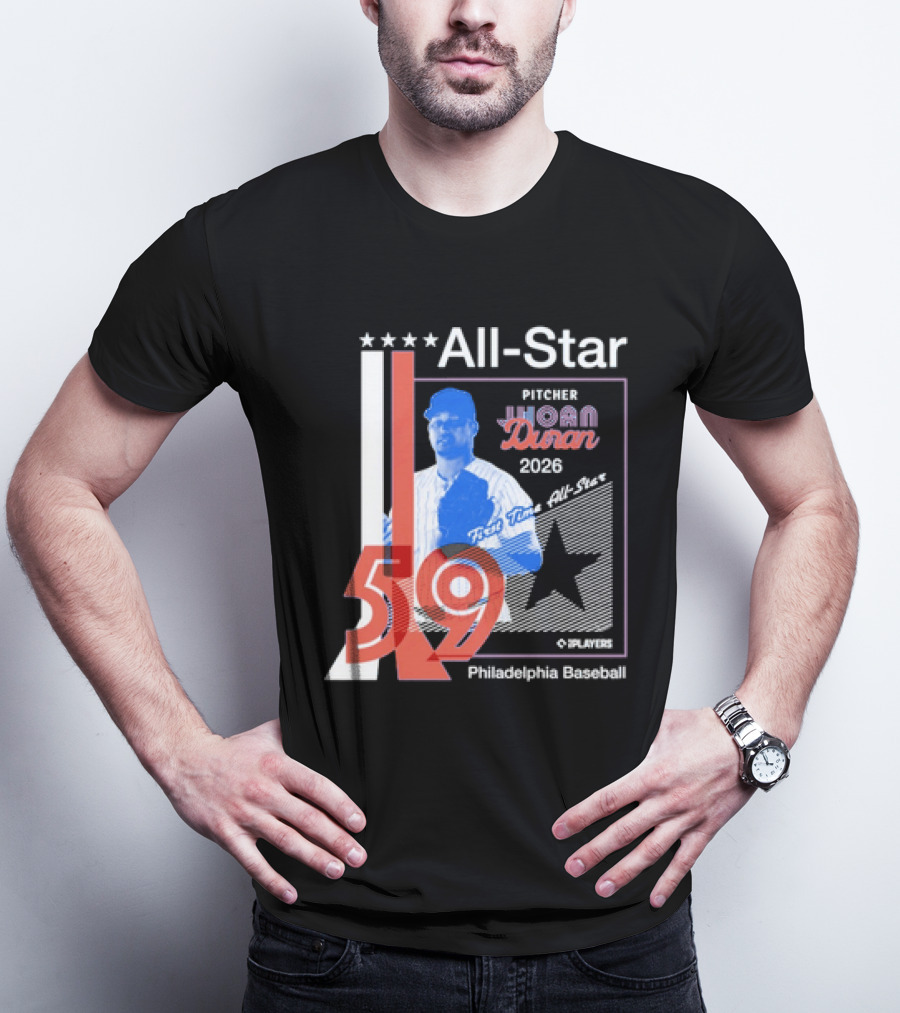 All Star Pitcher Jhoan Duran 2026 First Time Star 59 Philadelphia Baseball T-Shirt