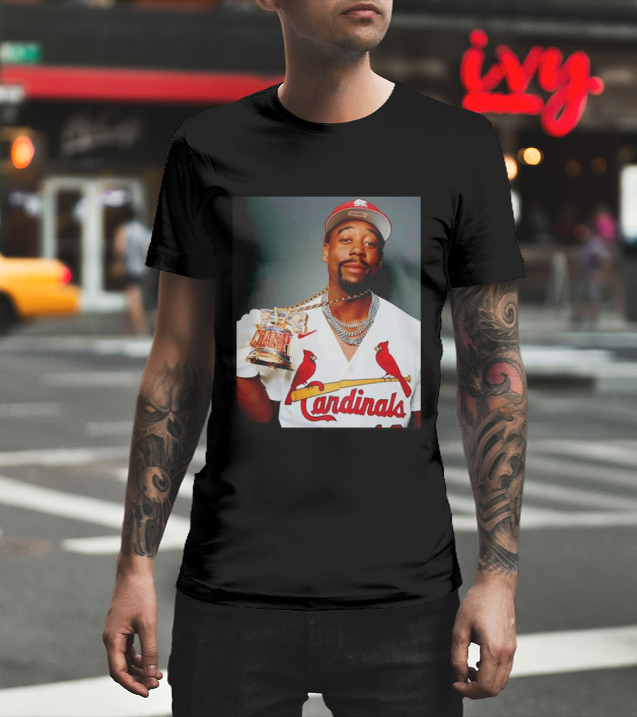 St Louis Cardinals Jordan Walker Champ Trophy Baseball T-Shirt