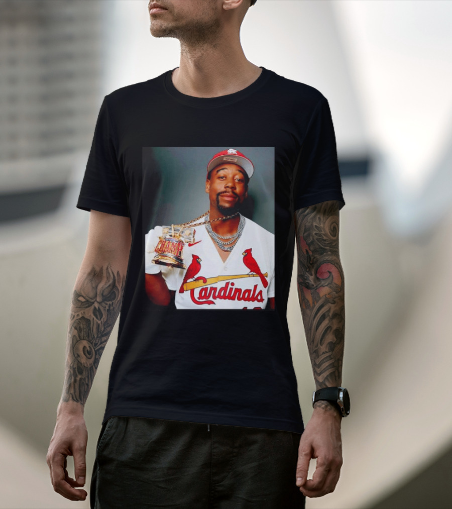 St Louis Cardinals Jordan Walker Champ Trophy Baseball T-Shirt