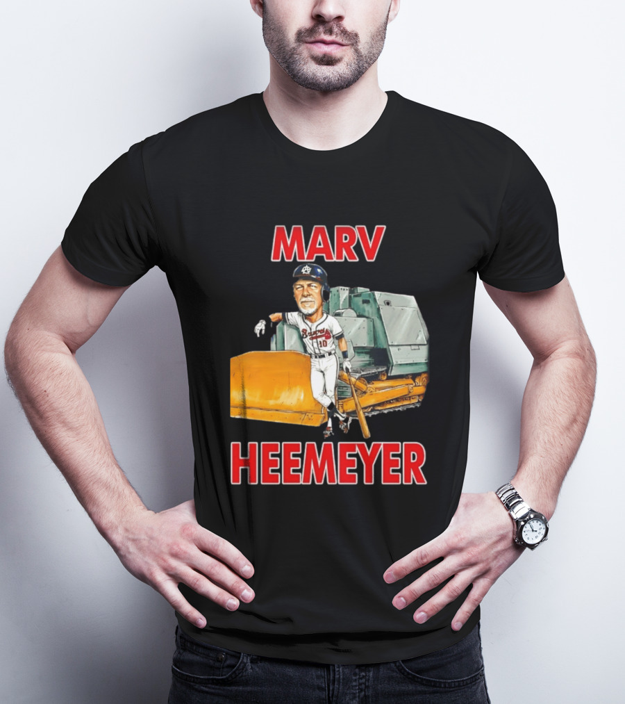 Marv Heemeyer Braves Player And Bulldozer Combo T-Shirt