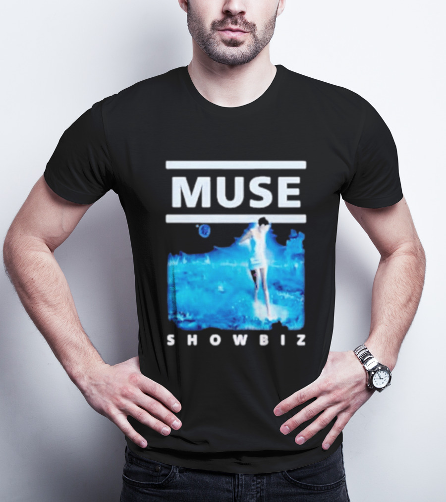 Muse Showbiz Album Cover Art Blue Aesthetic T-Shirt