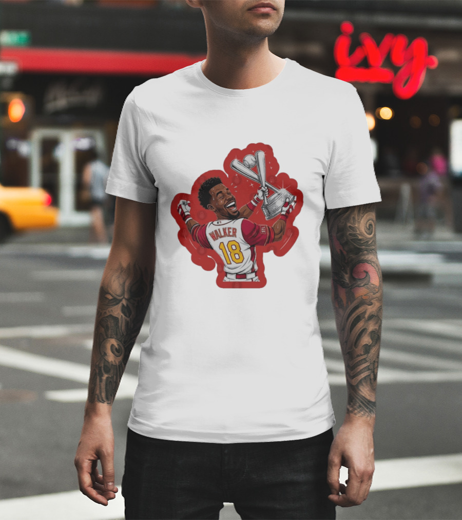 Jordan Walker 18 You Dont Boo Nobodies STL Victory Baseball Trophy T-Shirt