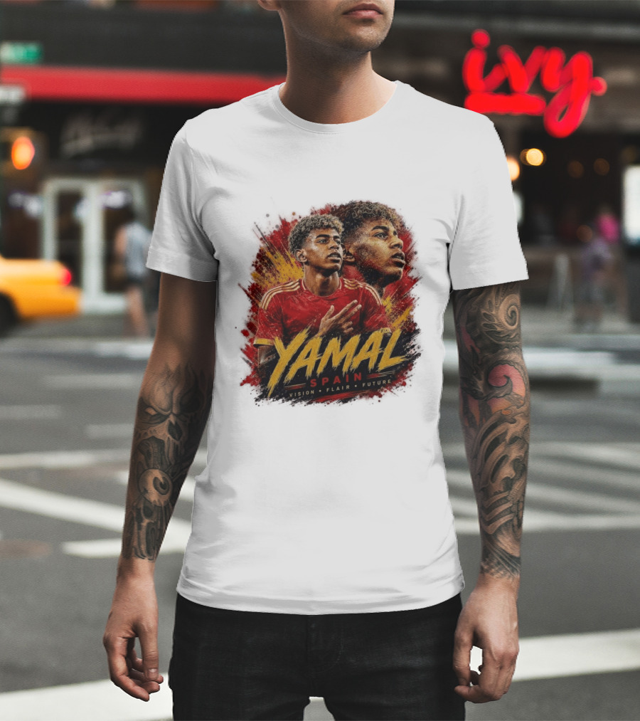Yamal Spain Vision Flair Future Football T-Shirt
