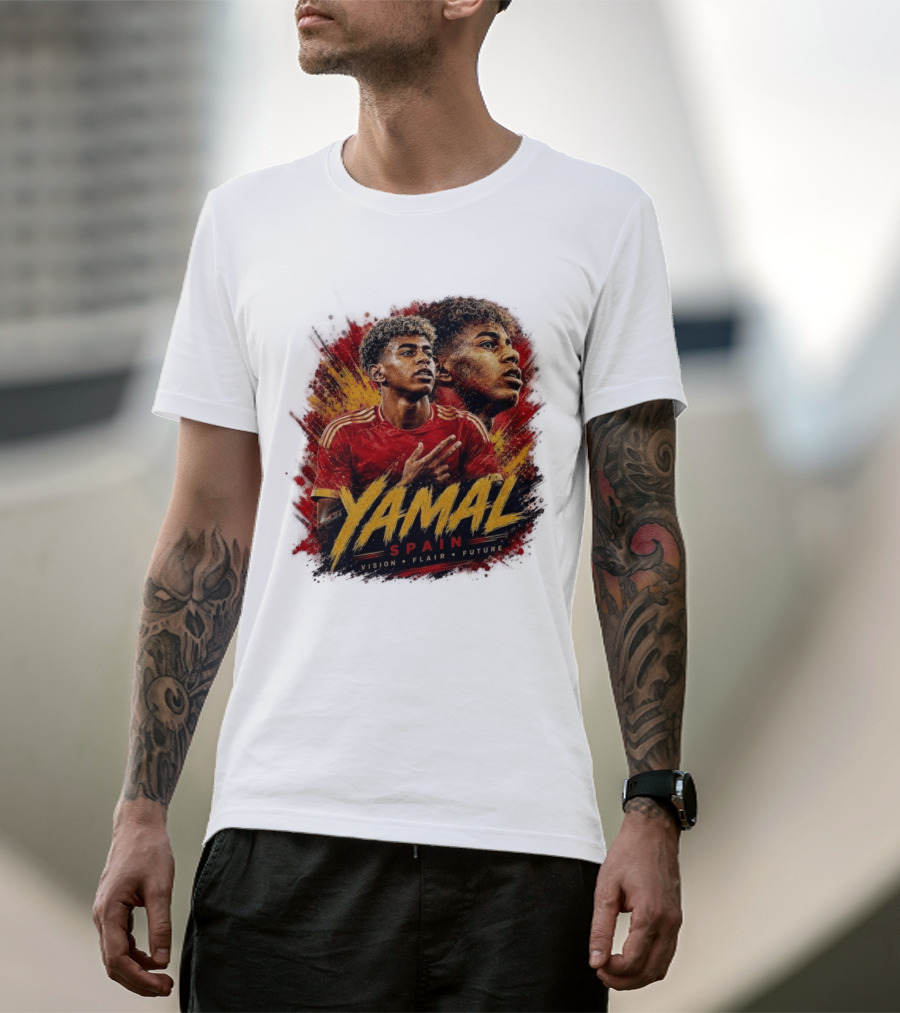 Yamal Spain Vision Flair Future Football T-Shirt