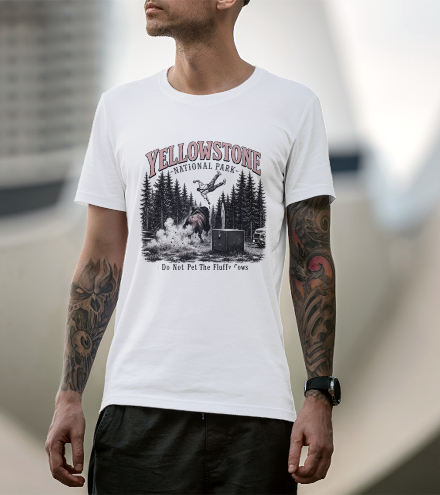 Yellowstone National Park Do Not Pet The Fluffy Cows T-Shirt
