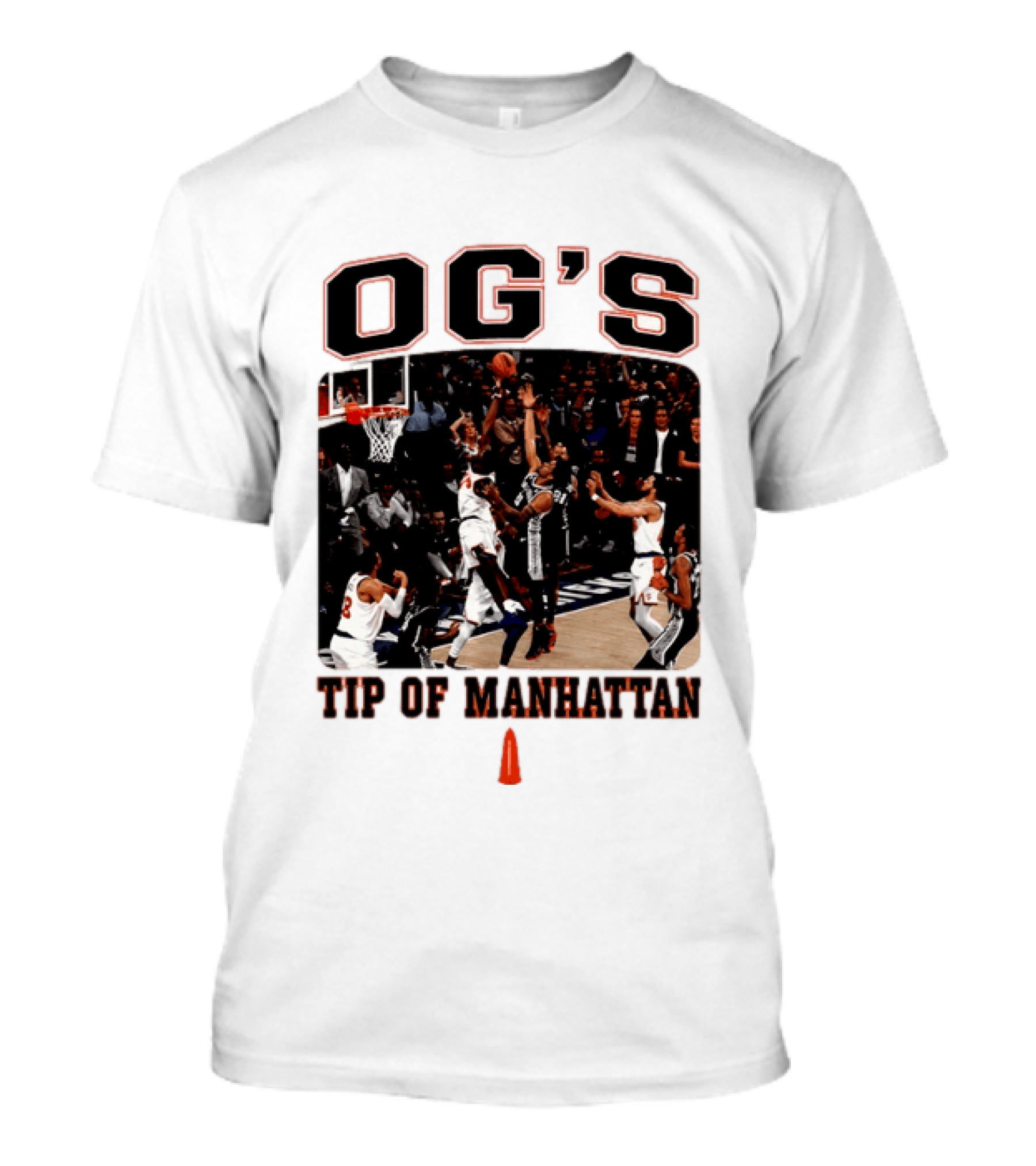 OG's Tip Of Manhattan New York Basketball Scene T-Shirt