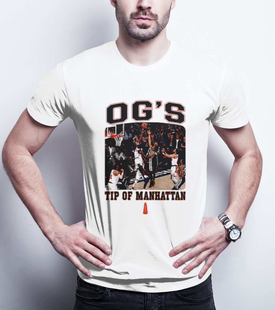 OG's Tip Of Manhattan New York Basketball Scene T-Shirt