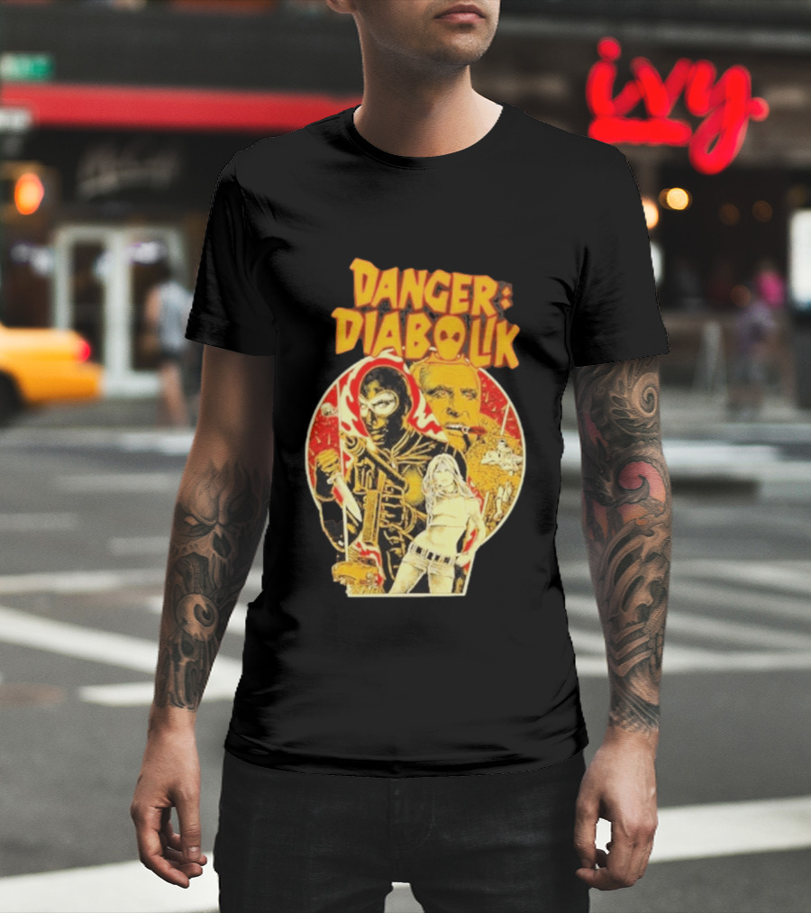 Danger Diabolik Italian Comic Mario Bava T-Shirt