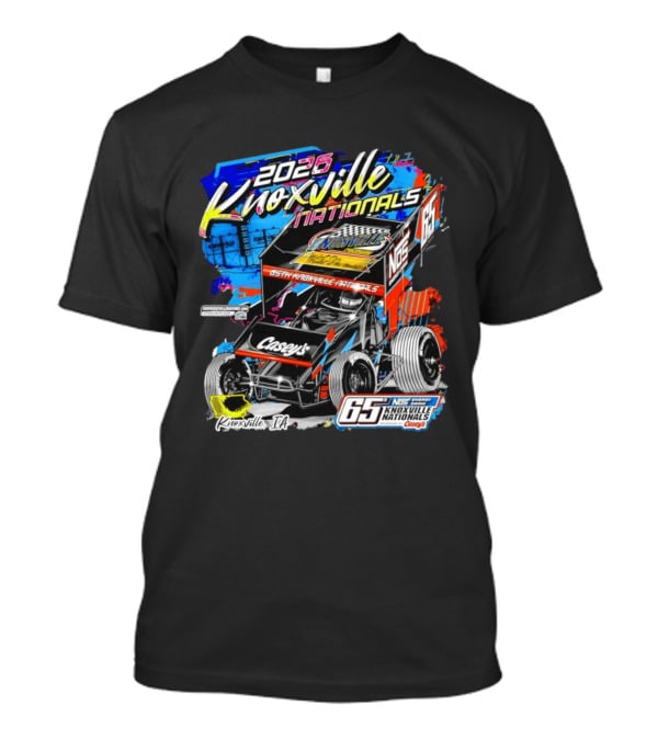 2026 Knoxville Nationals 65th NOS Energy Casey's Knoxville IA Racing Event T-Shirt
