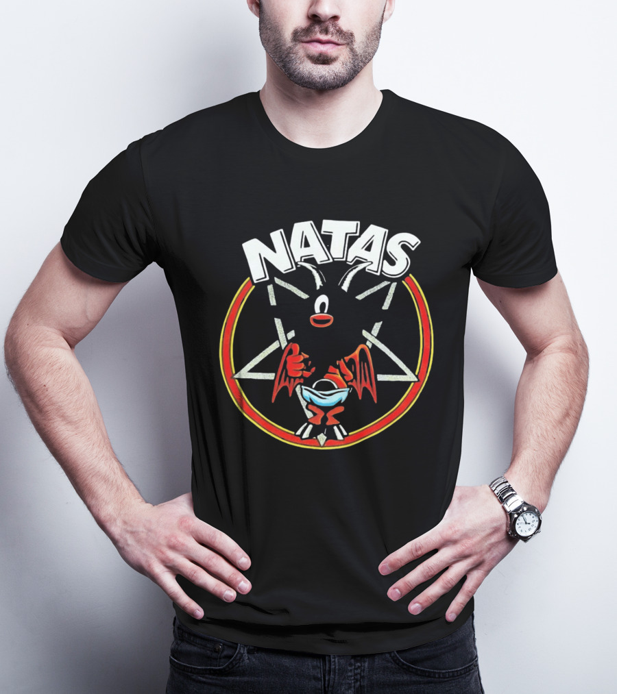 Natas Devil Thumbs Up Pentagram T-Shirt