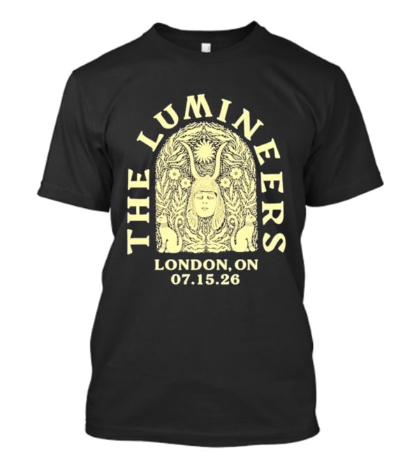 The Lumineers London ON 07.15.26 Concert Event Art Floral Motif T-Shirt