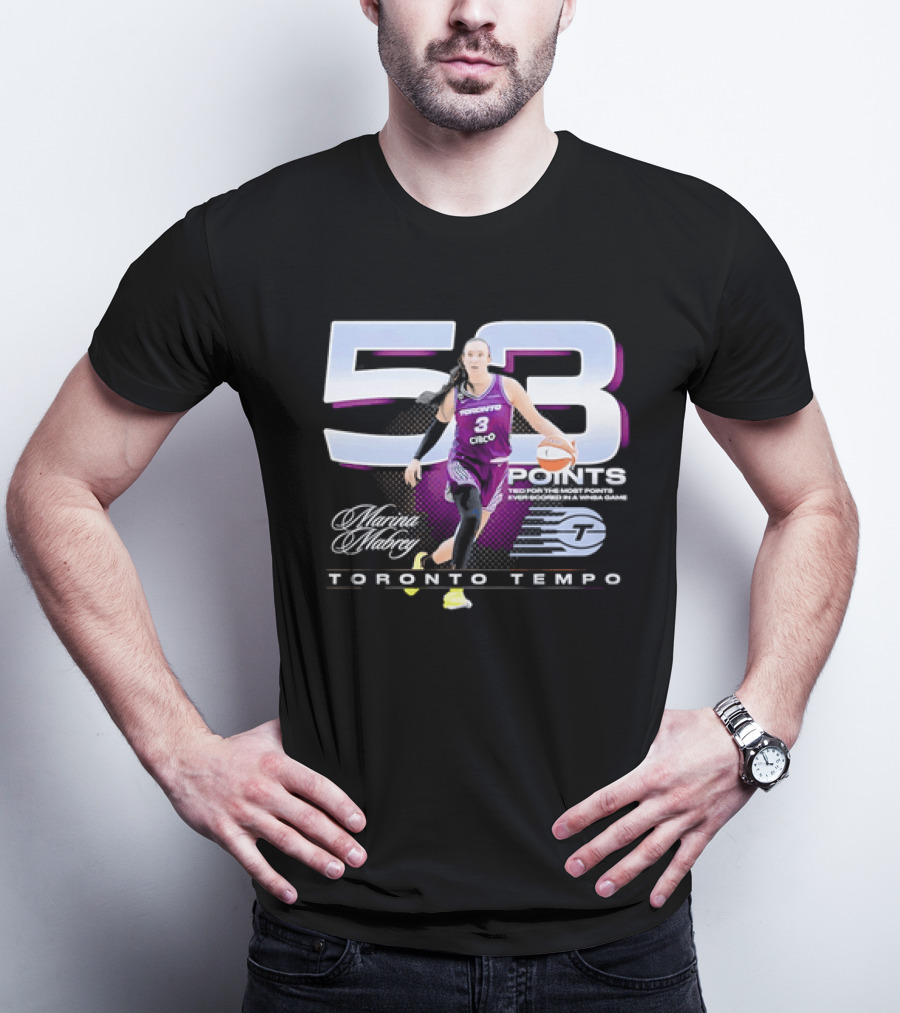 Toronto Tempo Marina Mabrey 53 Points Basketball T-Shirt