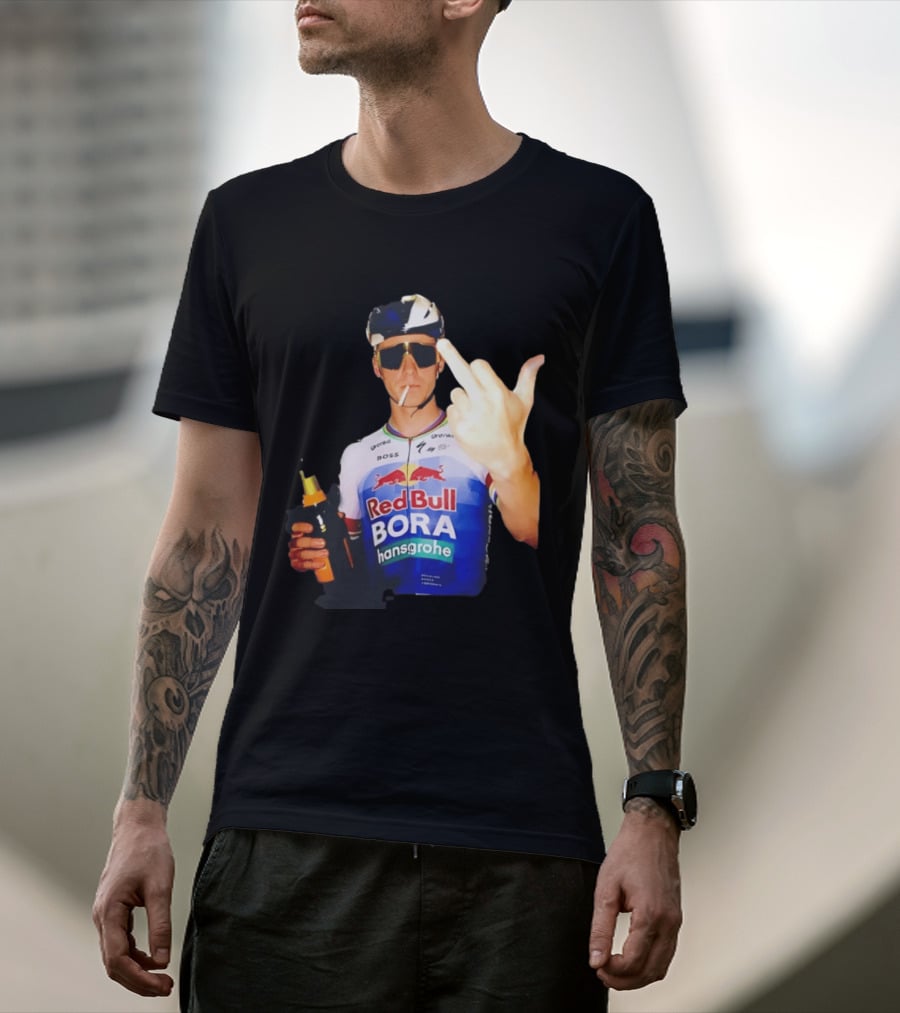 Remco Evenepoel Red Bull BORA Hansgrohe Smoking Gesture T-Shirt