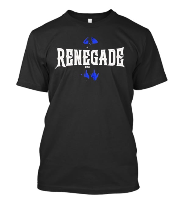 Renegade Eminem Jay Z Middle Finger Blue Hands T-Shirt
