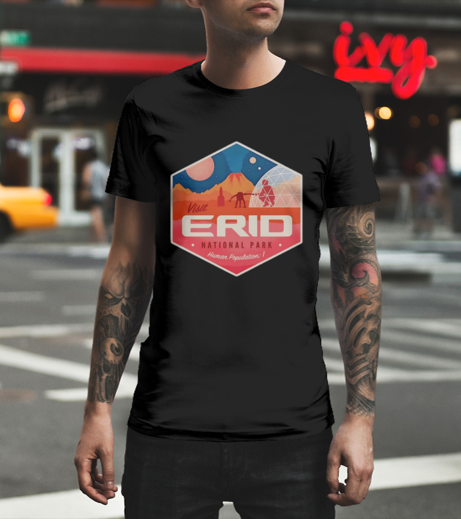 Rocky Alien Tau Ceti Visit Erid National Park Project Hail Mary Human Population One T-Shirt
