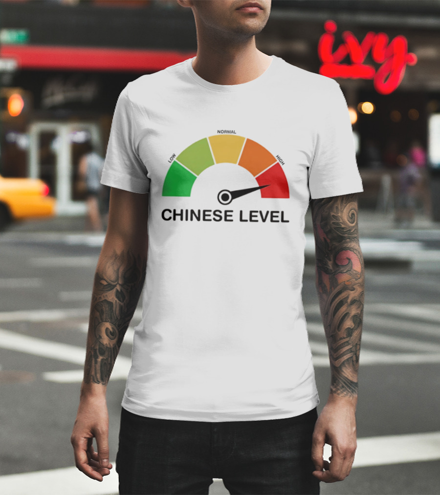 Chinese Level Meter Low Normal High Gauge T-Shirt