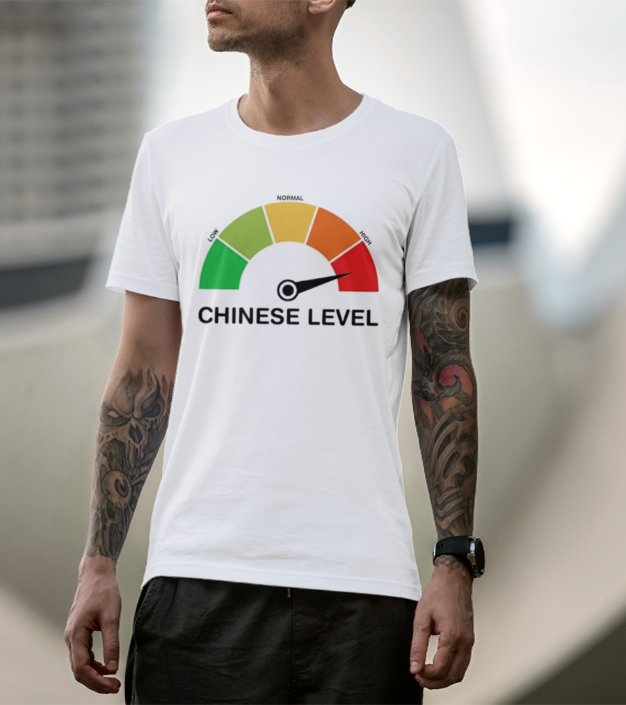 Chinese Level Meter Low Normal High Gauge T-Shirt