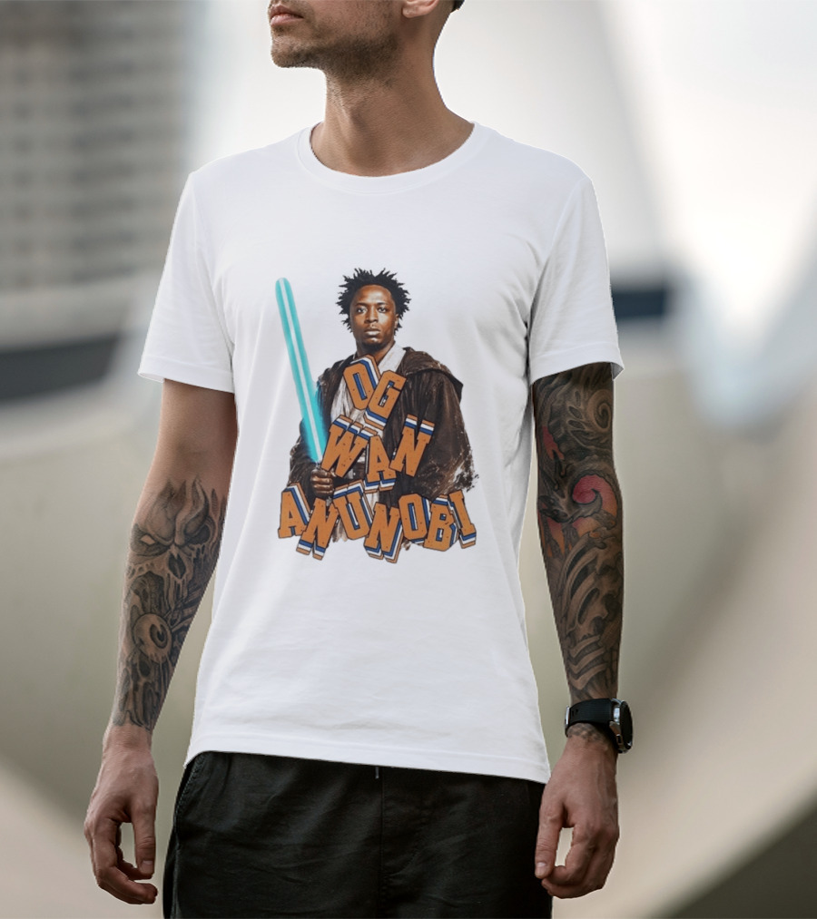 Og Wan Anunobi New York Knicks Basketball Nba 2026 Star Wars T-Shirt