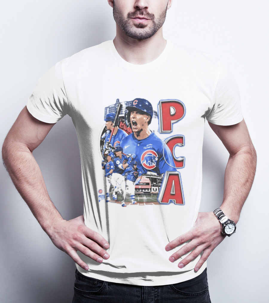 PCA Pete Crow Armstrong Chicago Cubs Baseball Collage T-Shirt