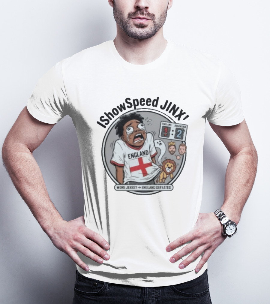 IShowSpeed Jinx England Vs Argentina Result Comic T-Shirt