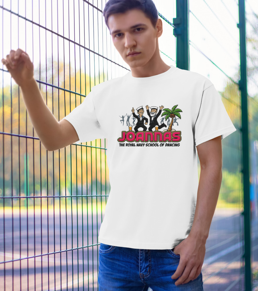 Joannas The Royal Navy School Of Dancing Tropical Palm Party Vibe T-Shirt