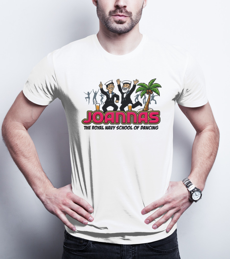 Joannas The Royal Navy School Of Dancing Tropical Palm Party Vibe T-Shirt
