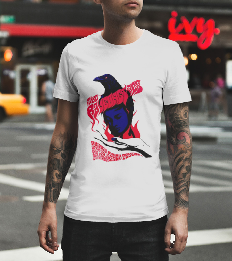 Raveonettes Austin Psych Fest Crow Fire Elements 2014 T-Shirt