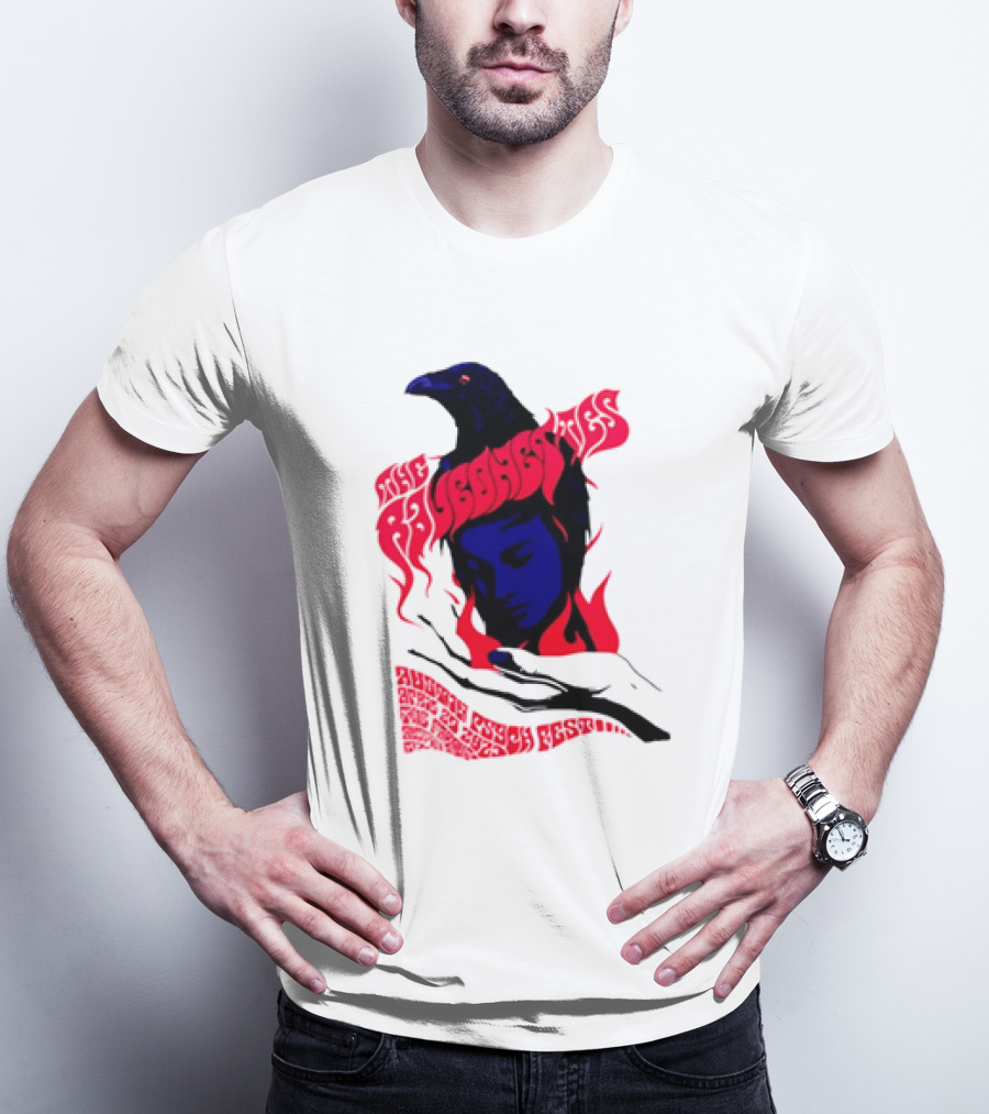 Raveonettes Austin Psych Fest Crow Fire Elements 2014 T-Shirt