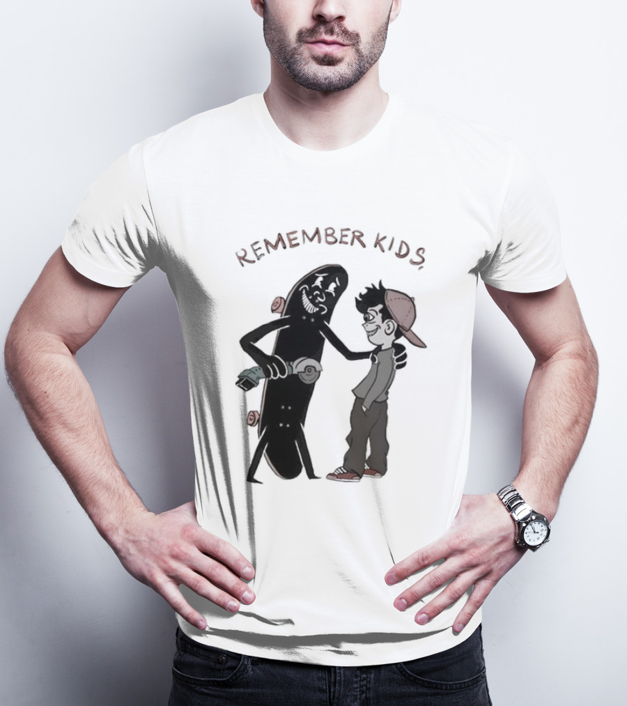 Remember Kids Skateboard Flock Two Pounds Copper Gold T-Shirt