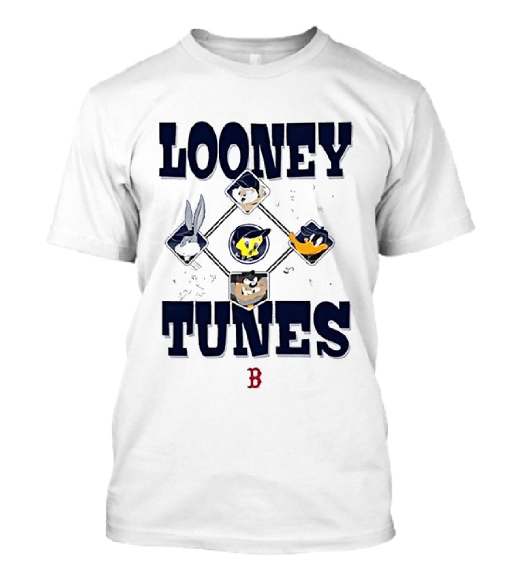 Looney Tunes Characters Boston Red Sox Collaboration T-Shirt