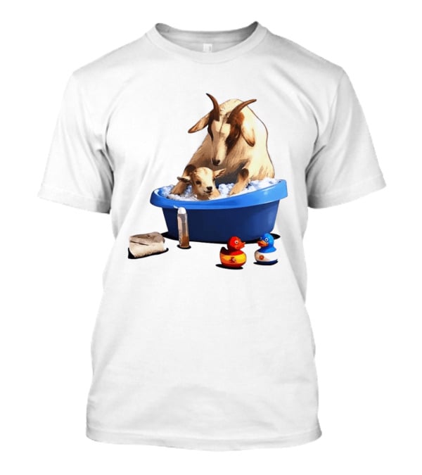 Spain Argentina Rubber Duckies Goat Bath Fun Time T-Shirt