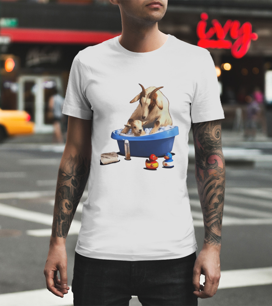 Spain Argentina Rubber Duckies Goat Bath Fun Time T-Shirt