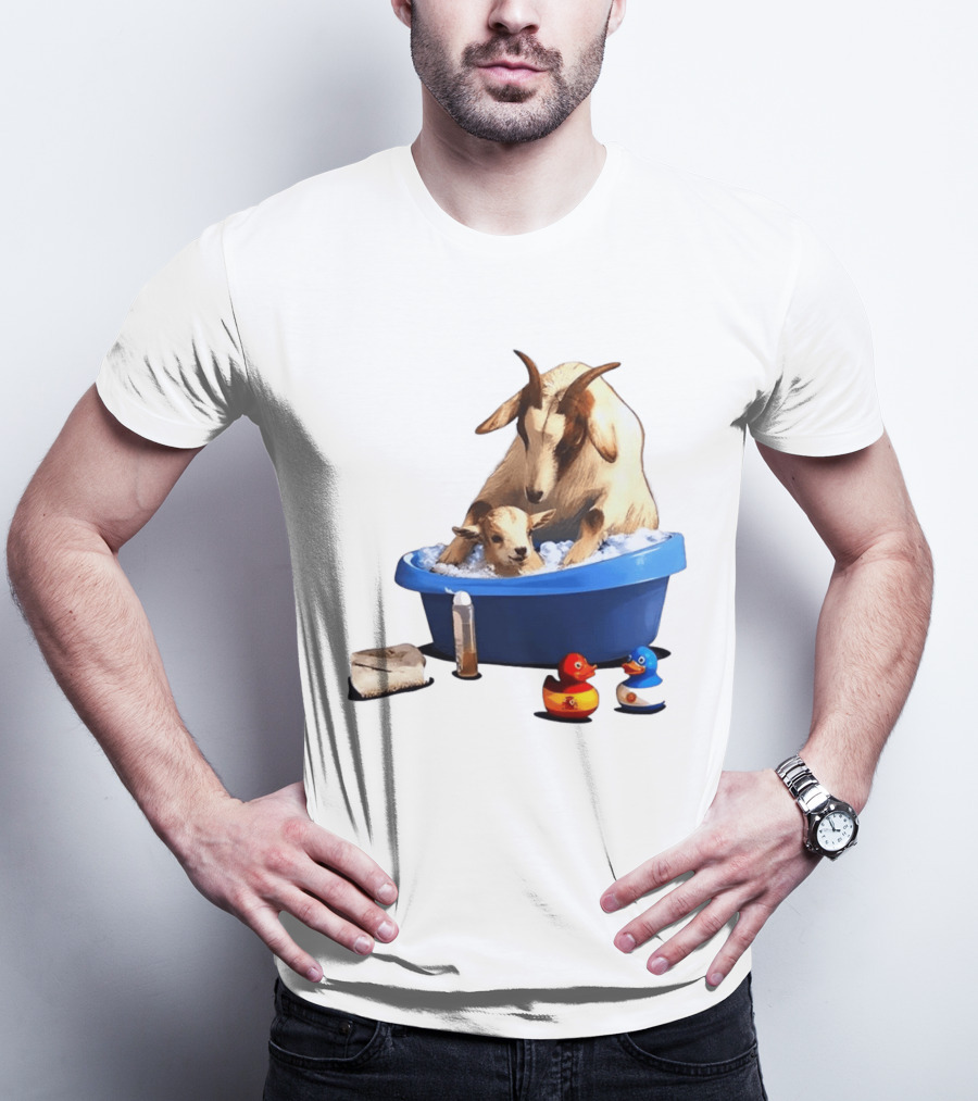 Spain Argentina Rubber Duckies Goat Bath Fun Time T-Shirt