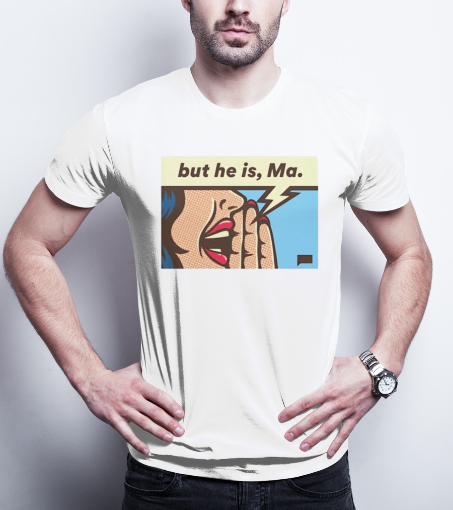 The Real Housewives Of Rhode Island But He Is Ma Pop Art Style Comic Speech Bubble T-Shirt