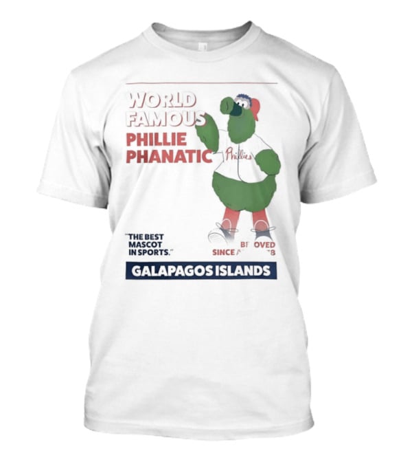 World Famous Phillie Phanatic Galapagos Islands April 1978 Phillies T-Shirt