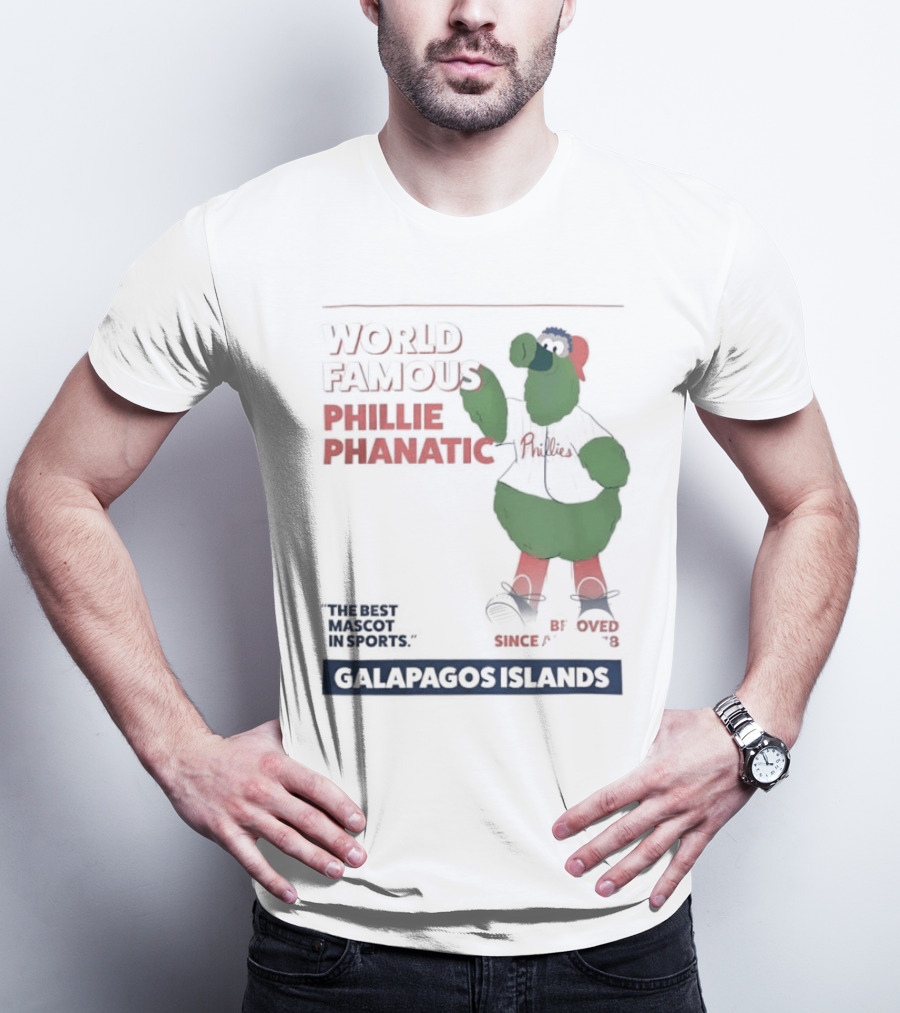 World Famous Phillie Phanatic Galapagos Islands April 1978 Phillies T-Shirt