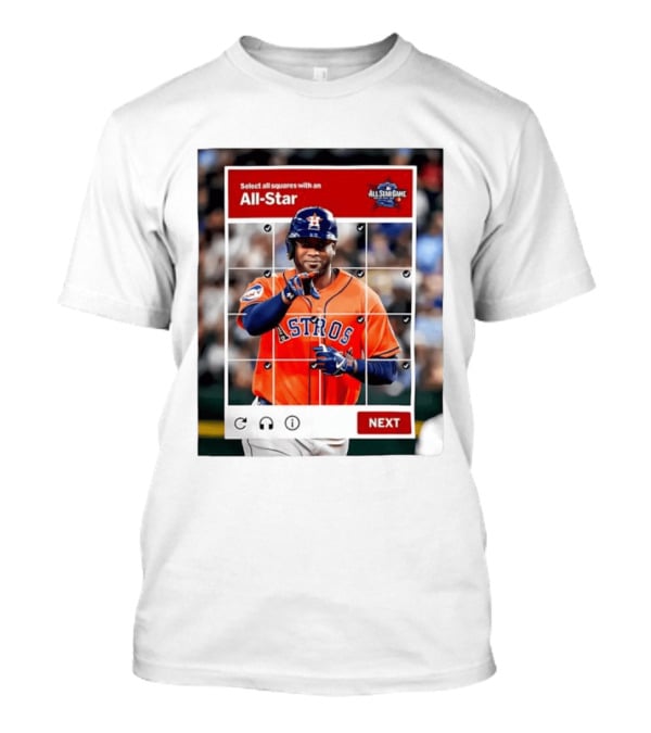 Yordan Alvarez Houston Astros Select All Squares All Star Captcha Meme T-Shirt