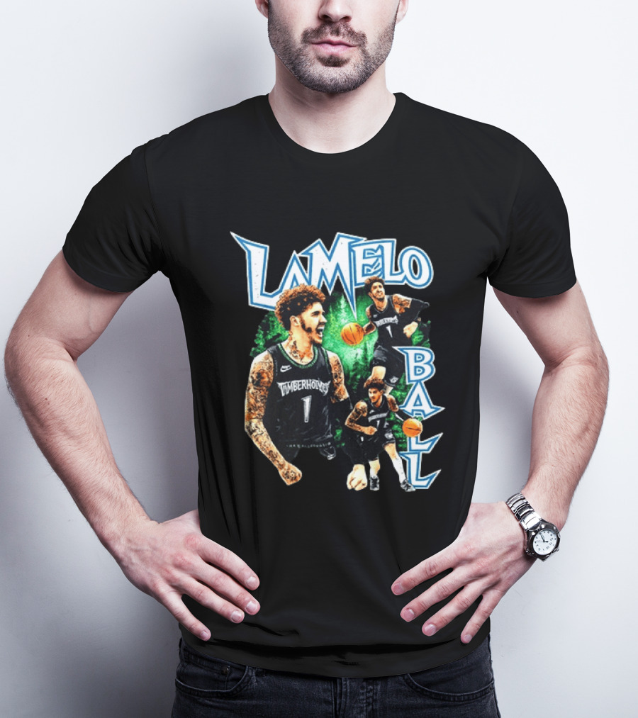 LaMelo Ball Timberwolves NBA Basketball Player Highlights T-Shirt