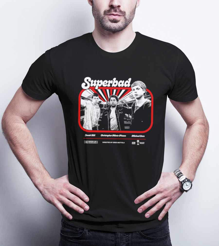 Superbad Movie Jonah Hill Christopher Mintz Plasse Michael Cera T-Shirt