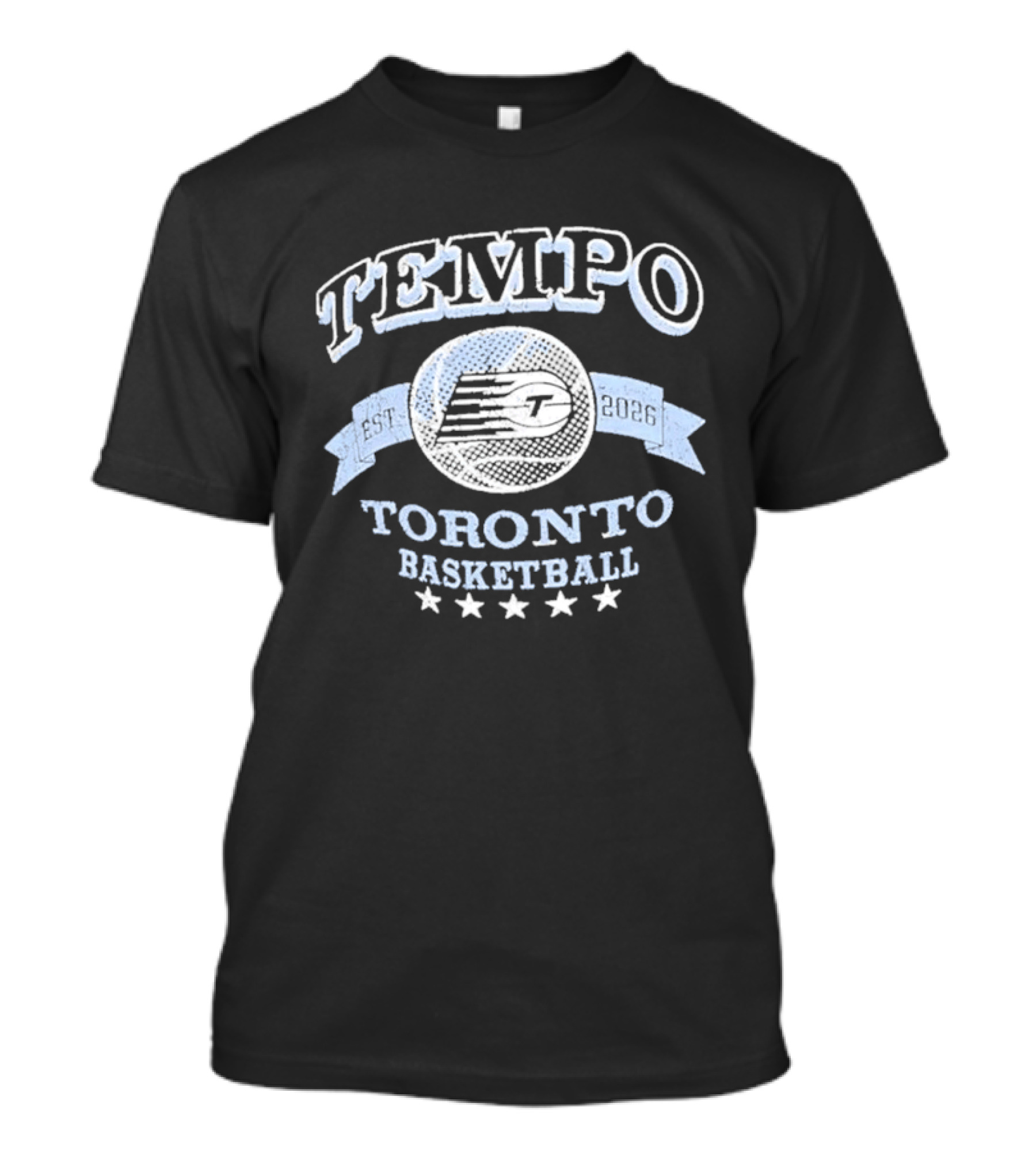 Tempo Toronto Basketball 2026 Est Stars T-Shirt