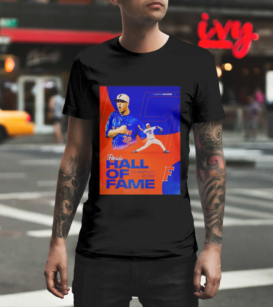 Logan Shore Florida Gators Hall Of Fame Class Of 2026 T-Shirt
