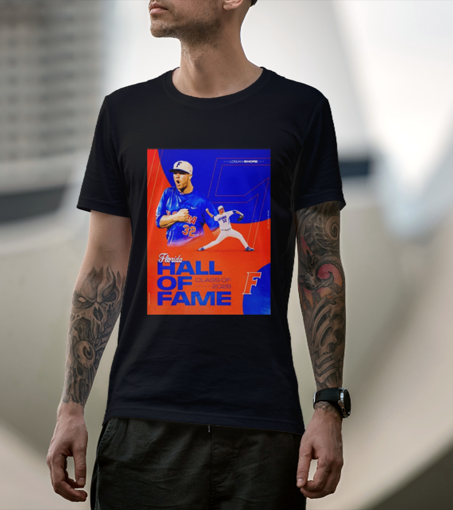 Logan Shore Florida Gators Hall Of Fame Class Of 2026 T-Shirt