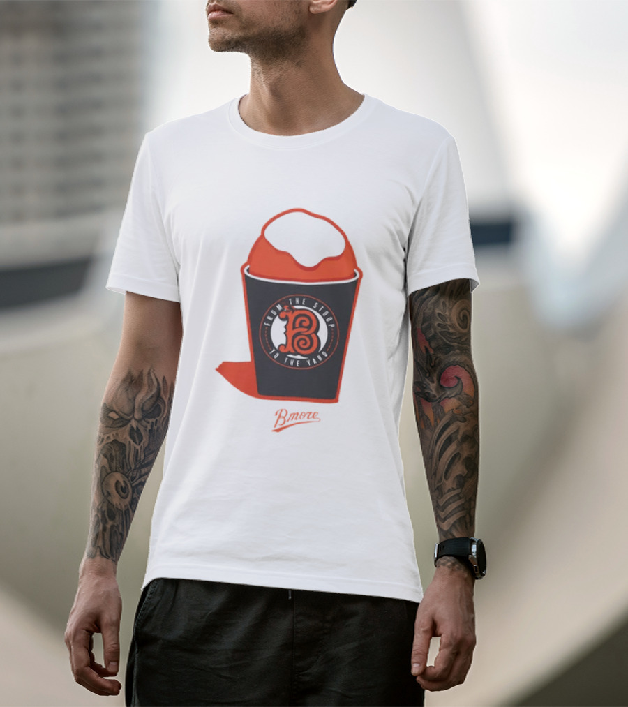 Baltimore Orioles From The Stoop To The Yard Snowball Bmore T-Shirt