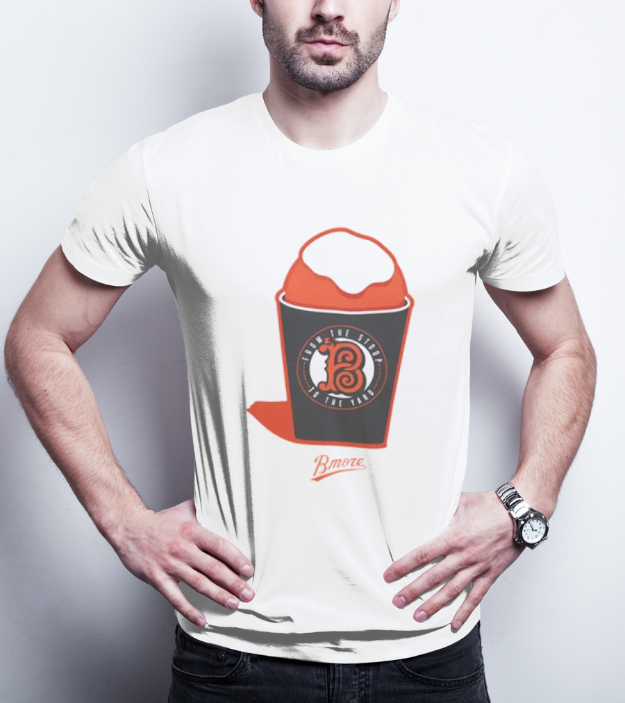 Baltimore Orioles From The Stoop To The Yard Snowball Bmore T-Shirt