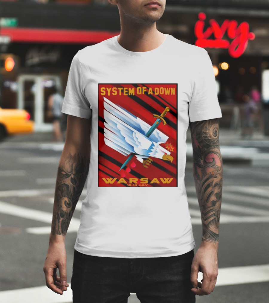 System Of A Down Warsaw Poland 2026 PGE Narodowy 18 19 July Exclusive Venue T-Shirt