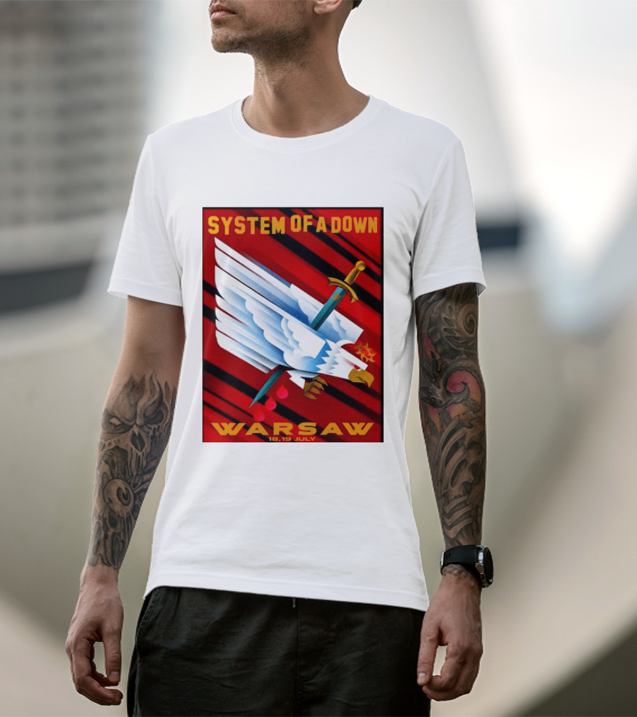 System Of A Down Warsaw Poland 2026 PGE Narodowy 18 19 July Exclusive Venue T-Shirt